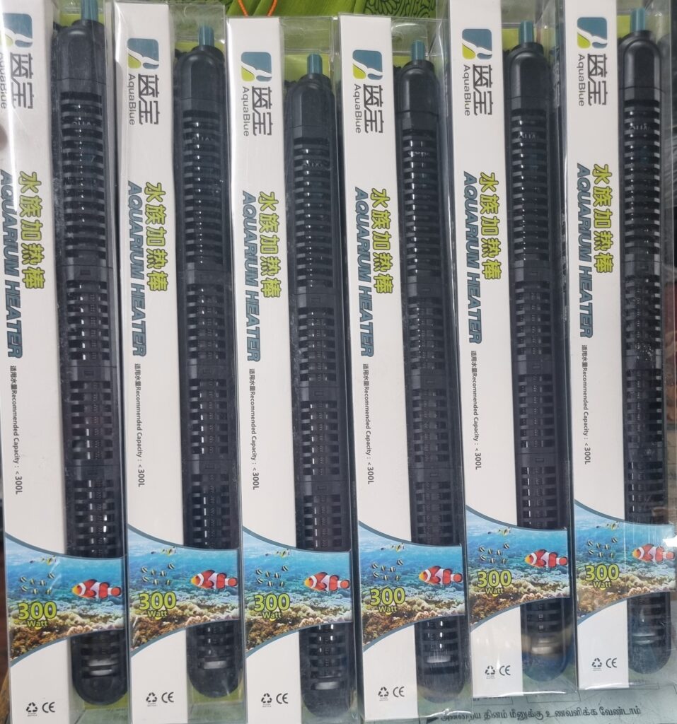 Aqua blue heater with Heat guard protection – Fish Dr India